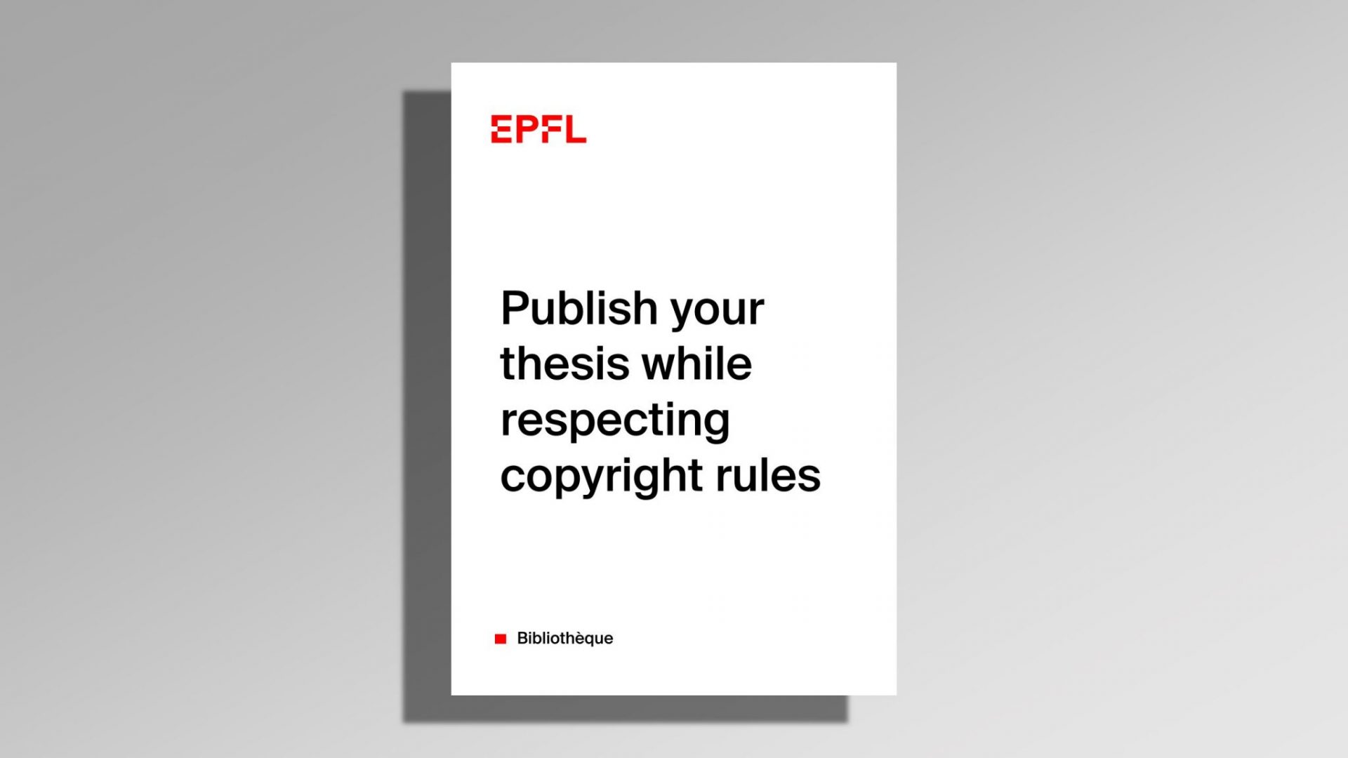 Guides, recommended tools and tutorials ‒ Library ‐ EPFL