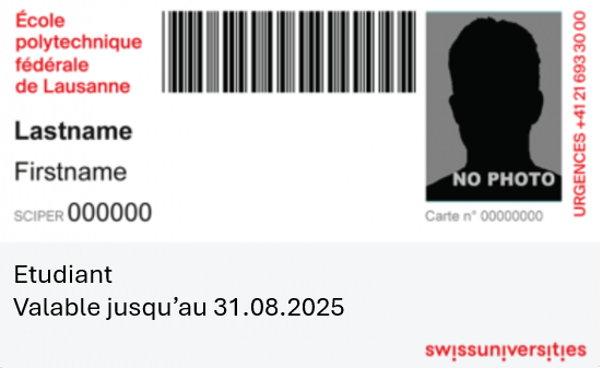 Your New Camipro Card ‒ CAMIPRO ‐ EPFL