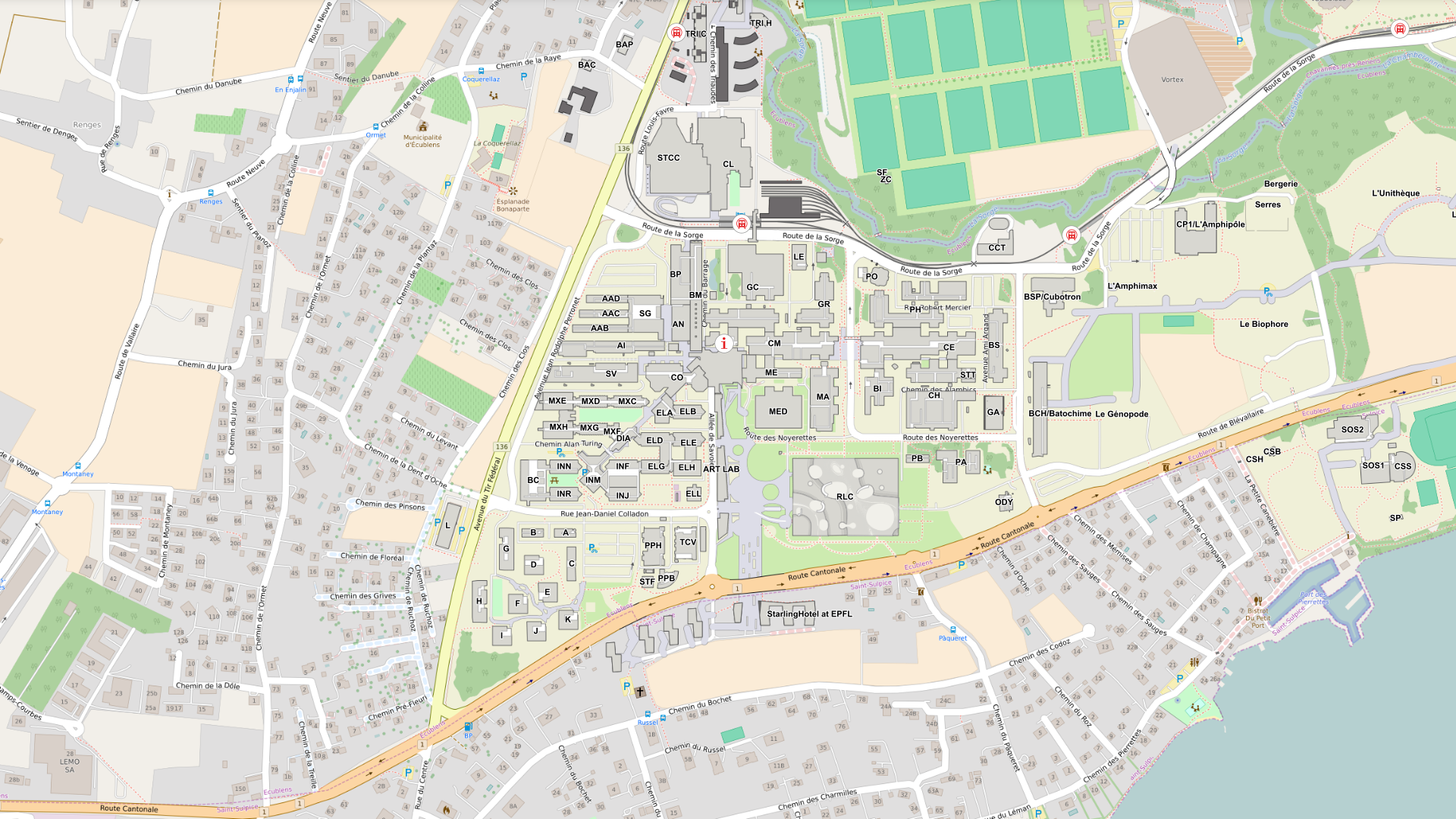 Campus map ‒ Visit EPFL ‐ EPFL