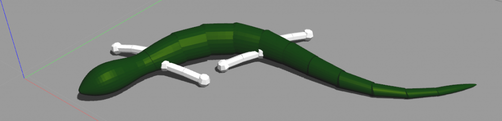 Neuromechanical simulation of amphibious locomotion (HFSP) ‒ BioRob ‐ EPFL