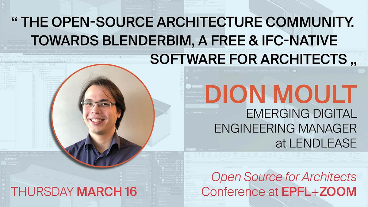 Open Source for Architects Conference ‒ CNPA ‐ EPFL
