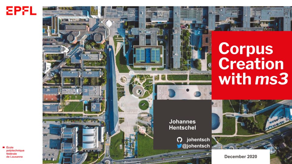 Corpus Project ‒ DCML ‐ EPFL