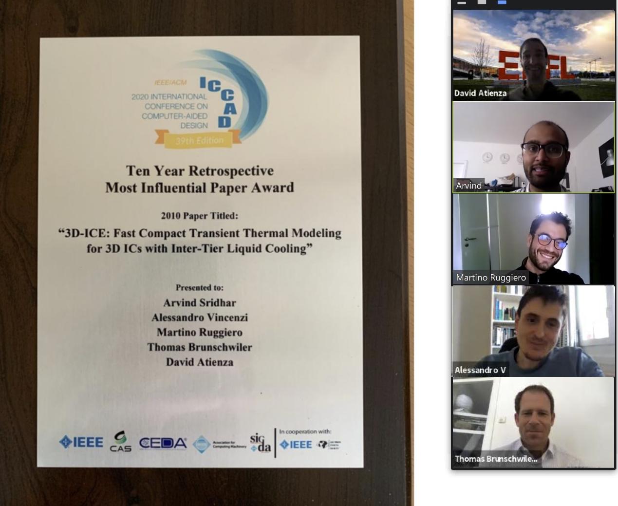 David Atienza receives ICCAD award ‒ ESL ‐ EPFL