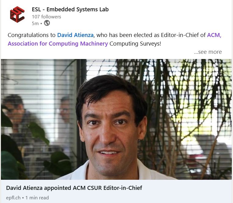 Embedded systems laboratory ‐ EPFL