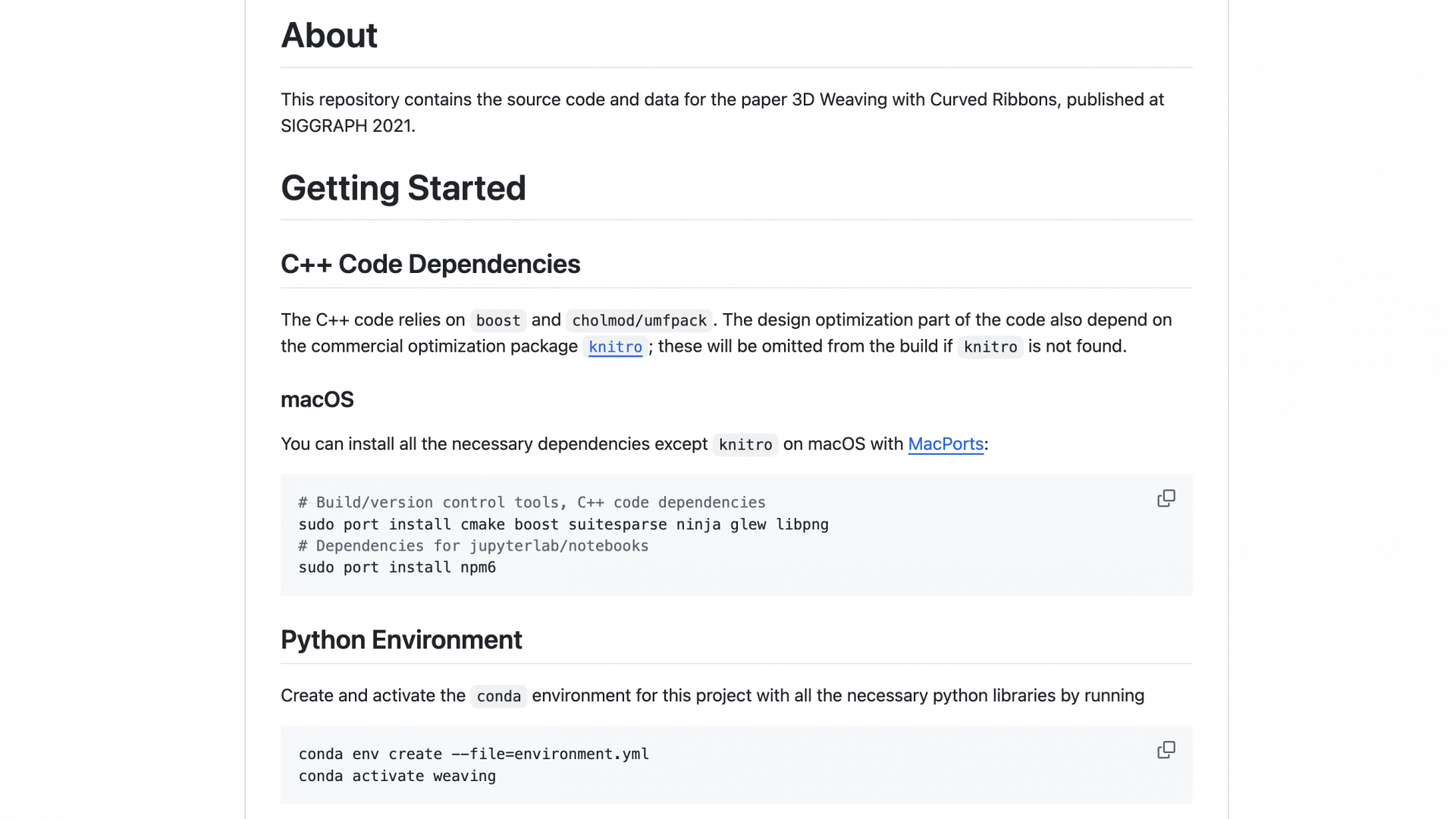 Curved Weaving ‒ GCM ‐ EPFL