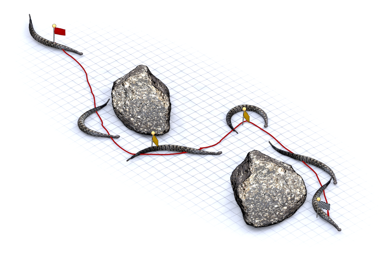 Inverse Geometric Locomotion ‒ GCM ‐ EPFL