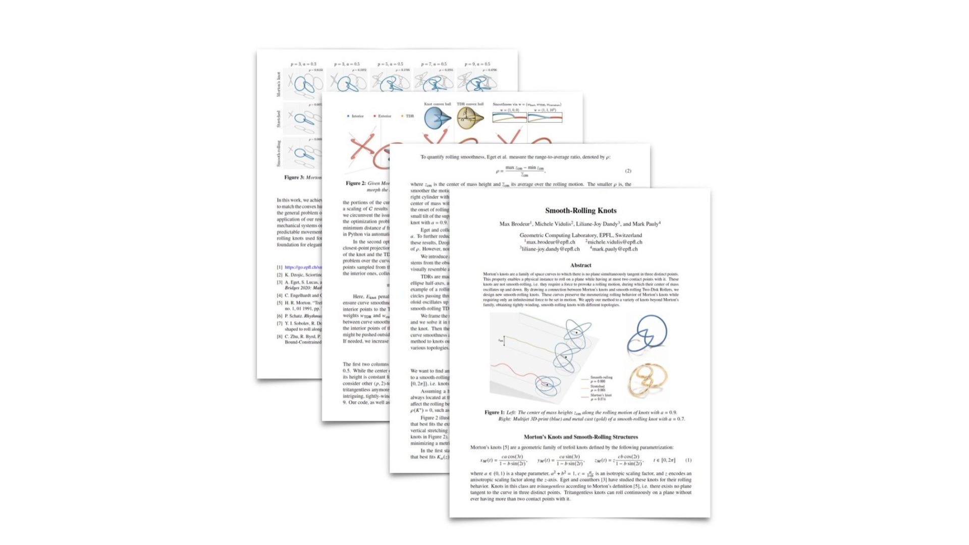 Smooth-Rolling Knots ‒ GCM ‐ EPFL