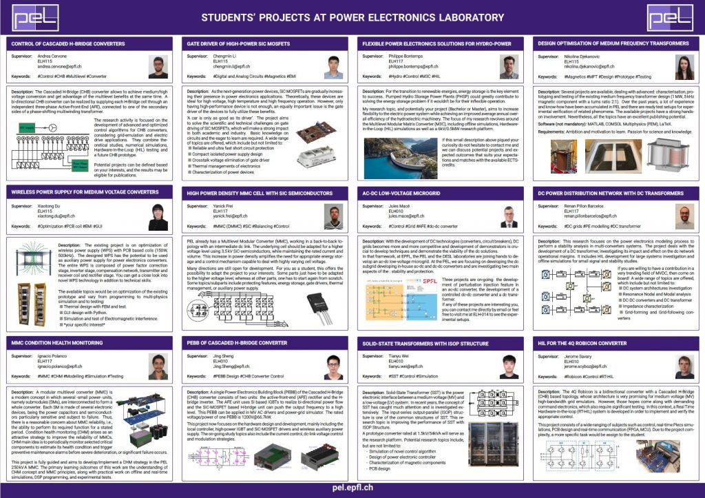 Student Projects ‒ PEL ‐ EPFL