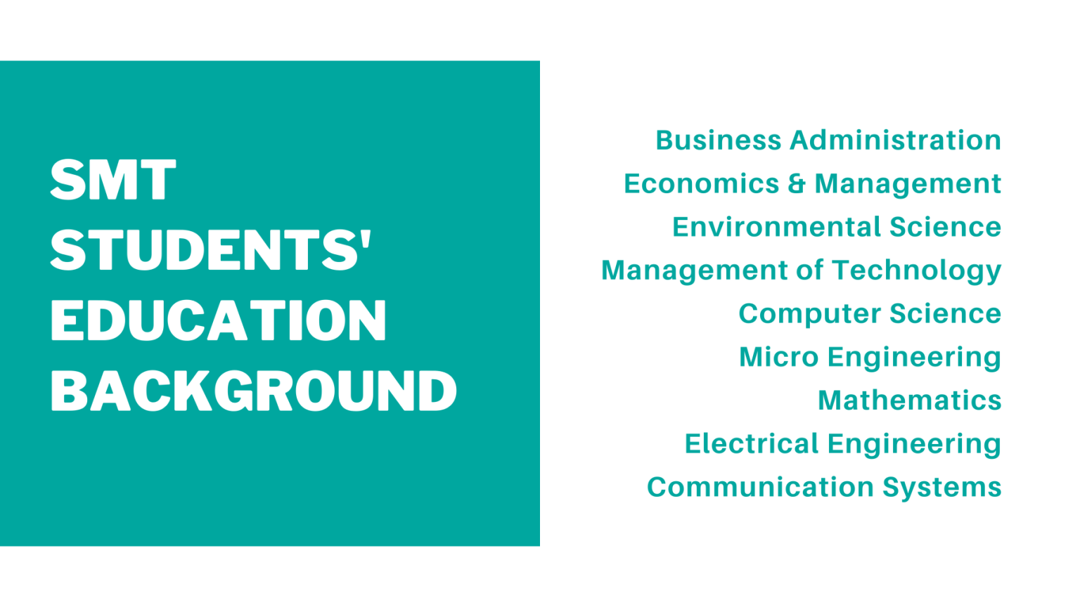 SMT Students & Alumni ‒ CDM ‐ EPFL