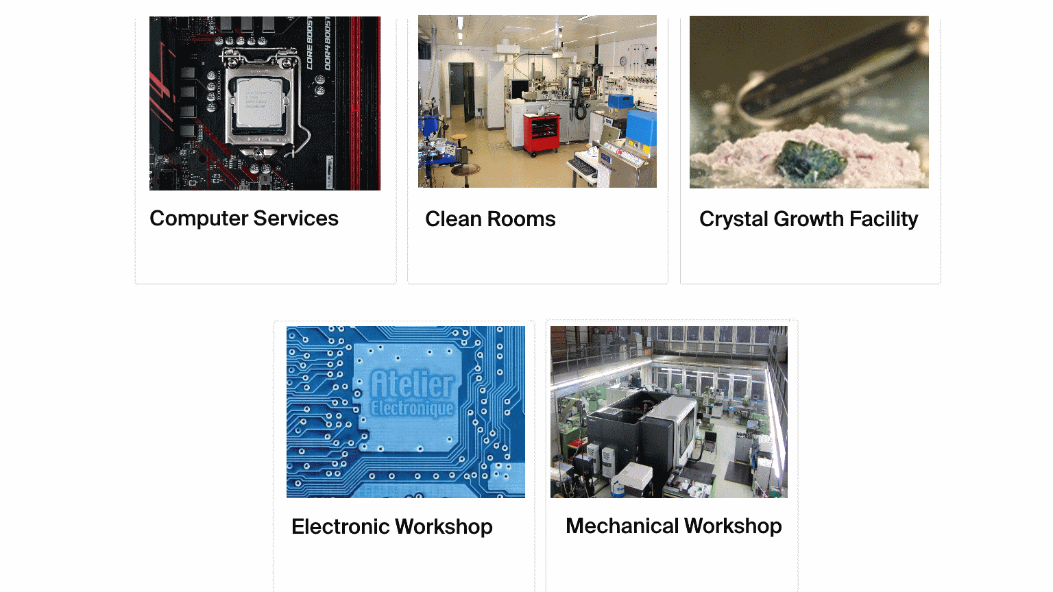 Facilities ‒ SB ‐ EPFL