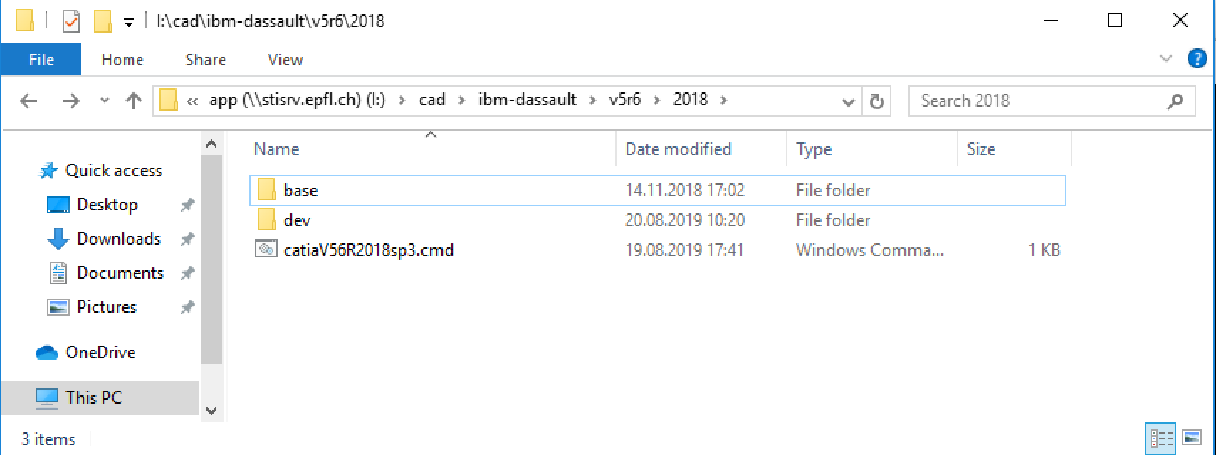 Installation V5-6 2018 Windows 10 (64 bits) ‒ STI-IT ‐ EPFL